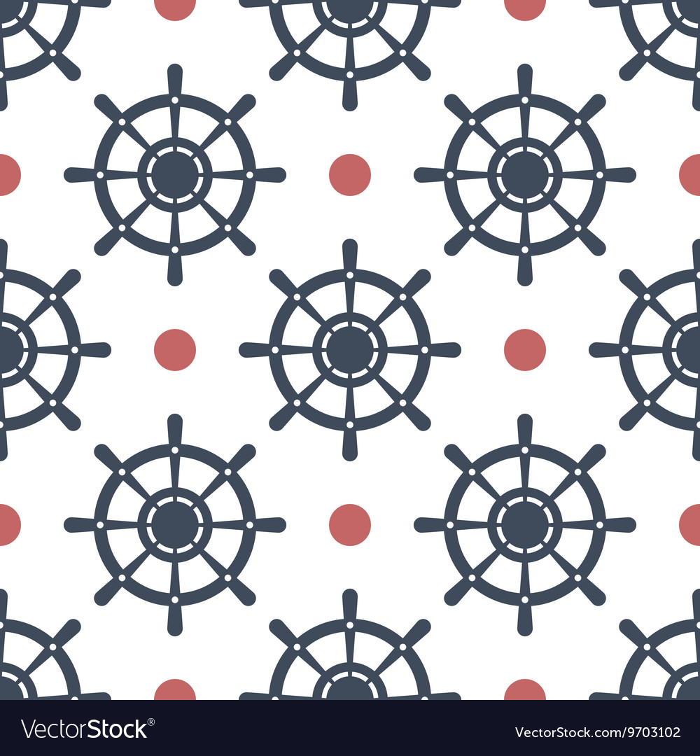 Wheel seamless pattern Royalty Free Vector Image