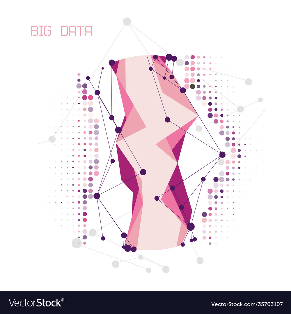 Abstract infographics visualization Royalty Free Vector