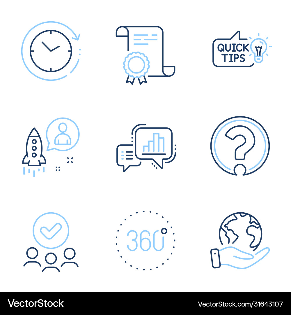 Education idea startup and question mark icons Vector Image