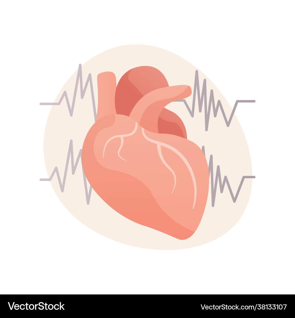 Heart disease diagnosis abstract concept Vector Image