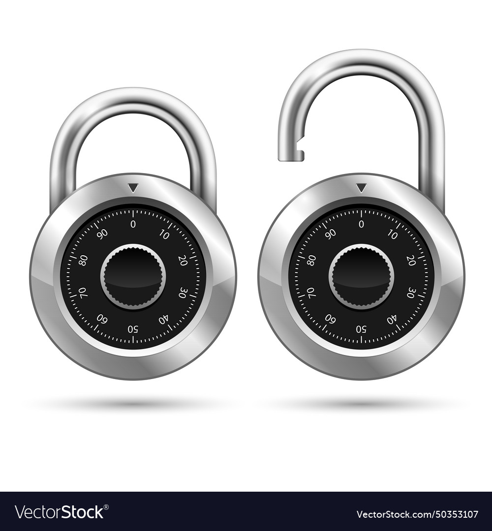 Security padlock Royalty Free Vector Image - VectorStock