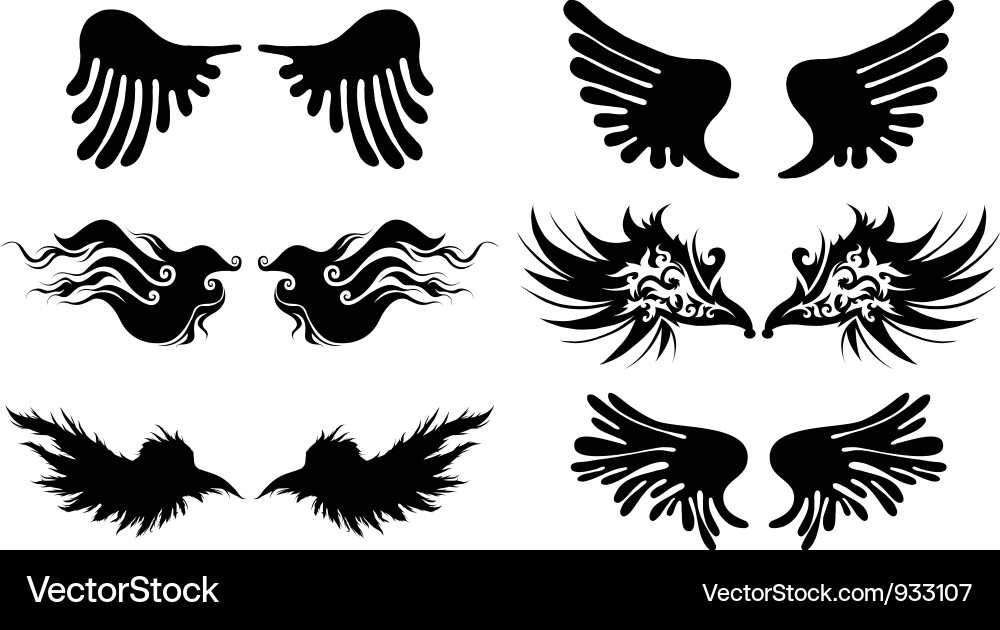 Wings Royalty Free Vector Image - VectorStock