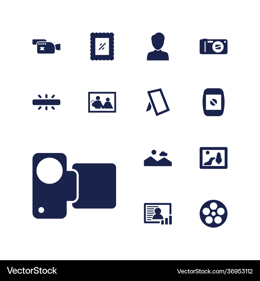 13 picture icons Royalty Free Vector Image - VectorStock