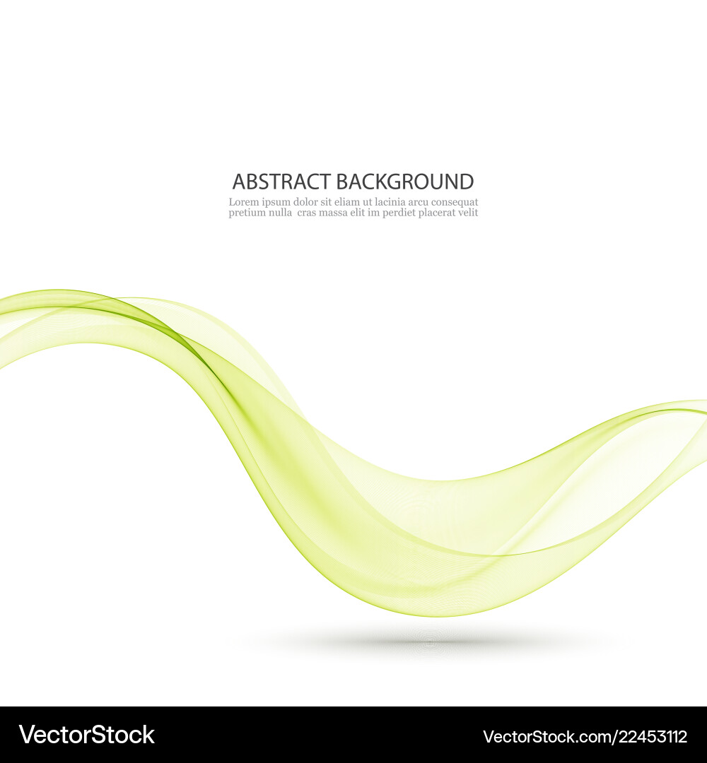 Abstract green wavy lines colorful Royalty Free Vector Image