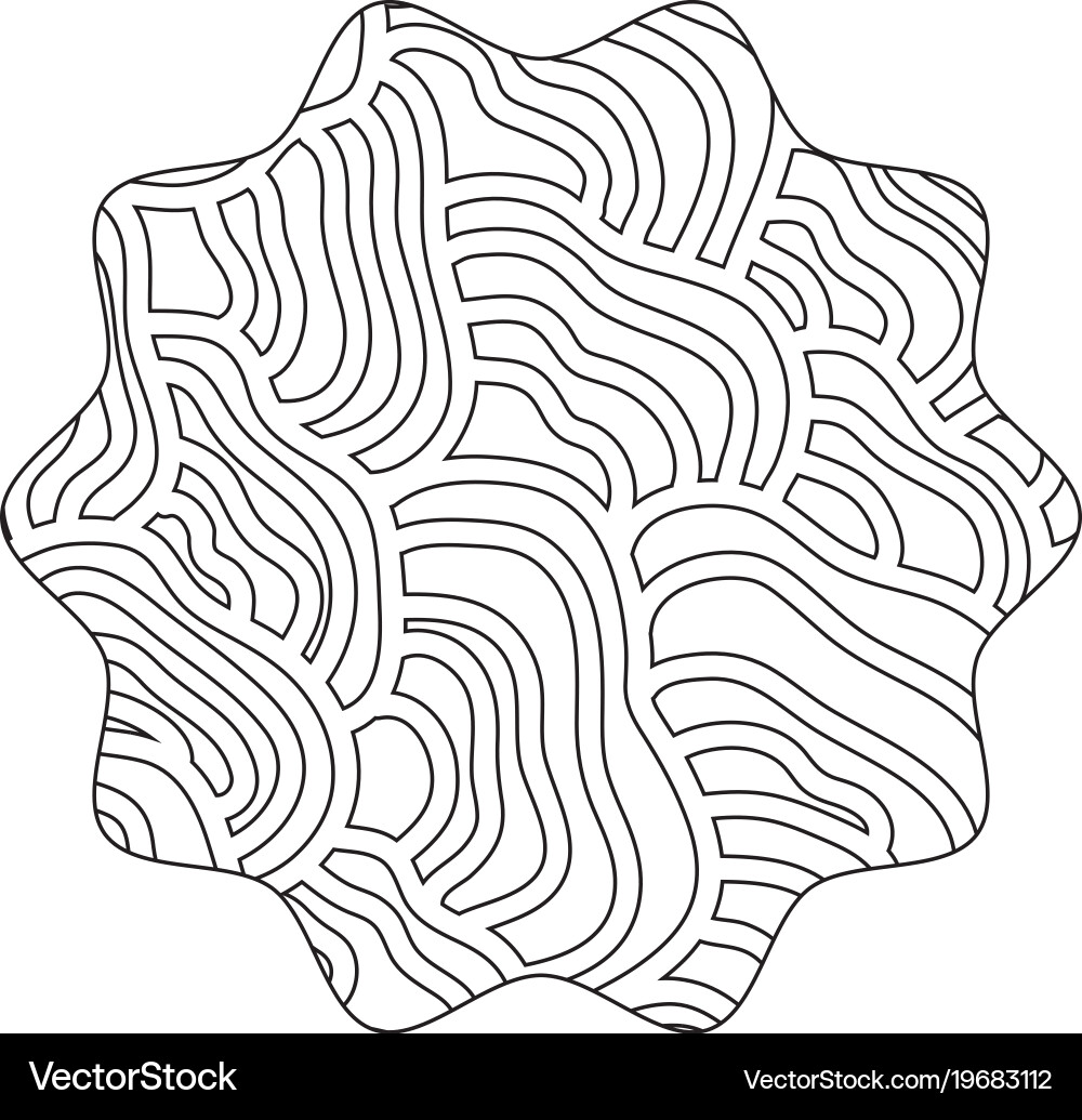 Line star with graphic seamless style background Vector Image