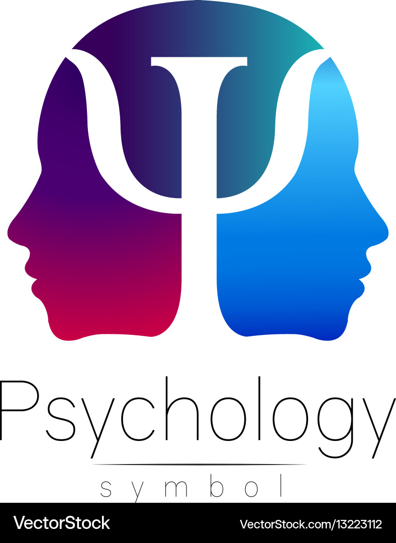 Modern head sign psychology profile human Vector Image