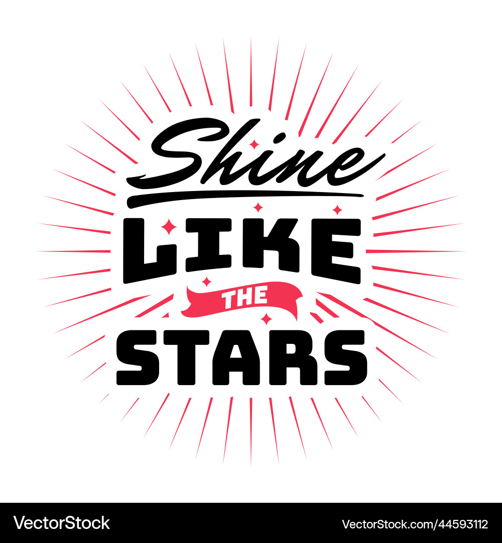 Motivational hand lettering typography quote Vector Image