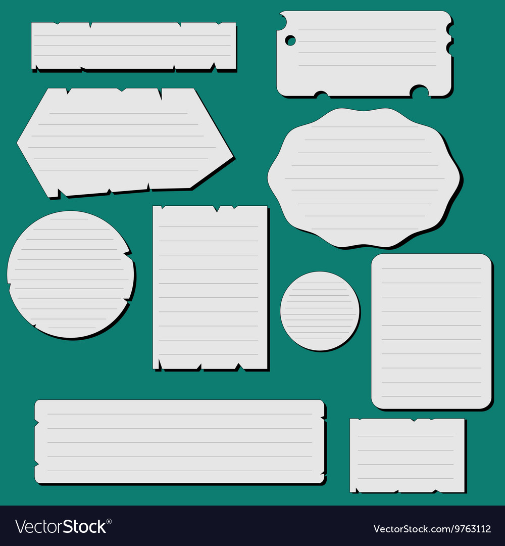 Note paper Royalty Free Vector Image - VectorStock