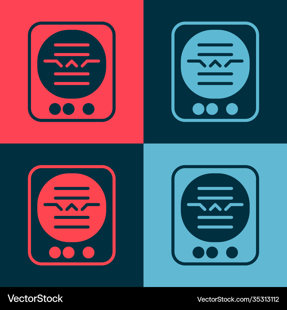 Pop art attitude indicator is an instrument used Vector Image