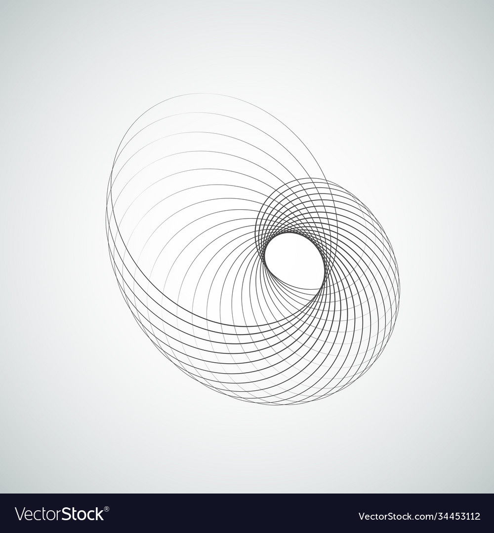 Spiral element Royalty Free Vector Image - VectorStock