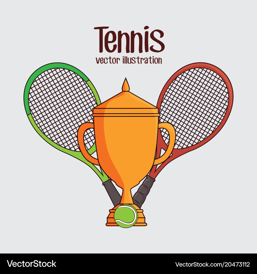 Tennis sport game Royalty Free Vector Image - VectorStock