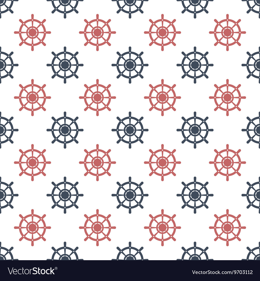 Wheel seamless pattern Royalty Free Vector Image
