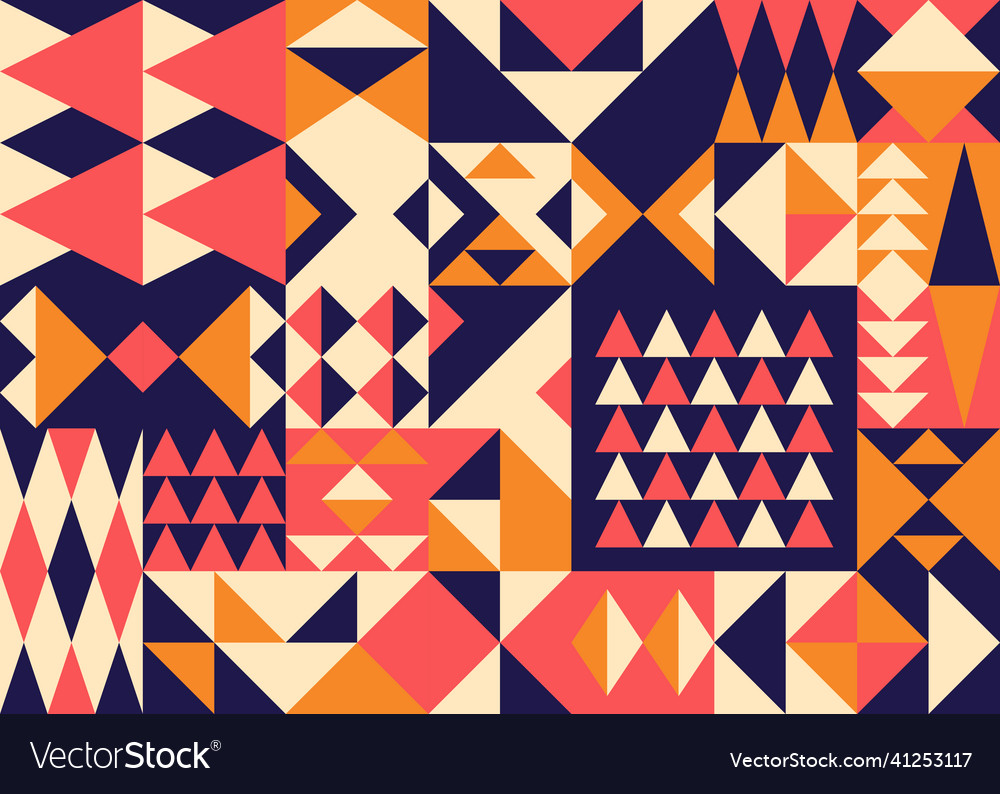 Abstract geometric triangles colorful Royalty Free Vector