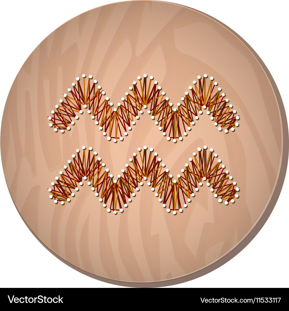 Aquarius zodiac sign Royalty Free Vector Image