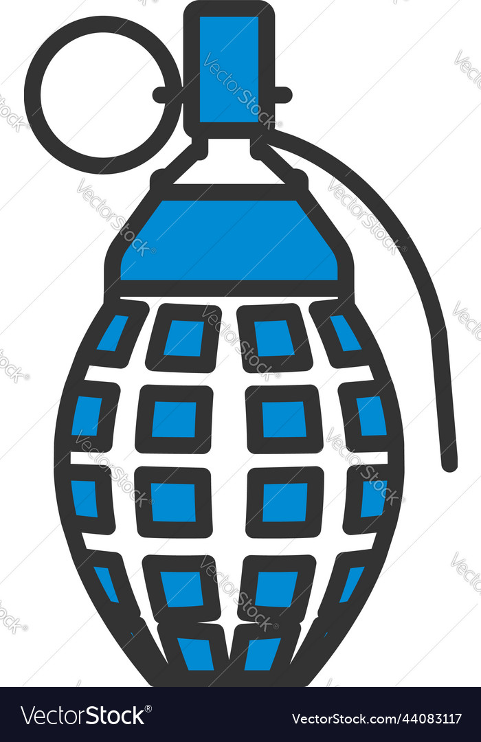 Defensive grenade icon Royalty Free Vector Image