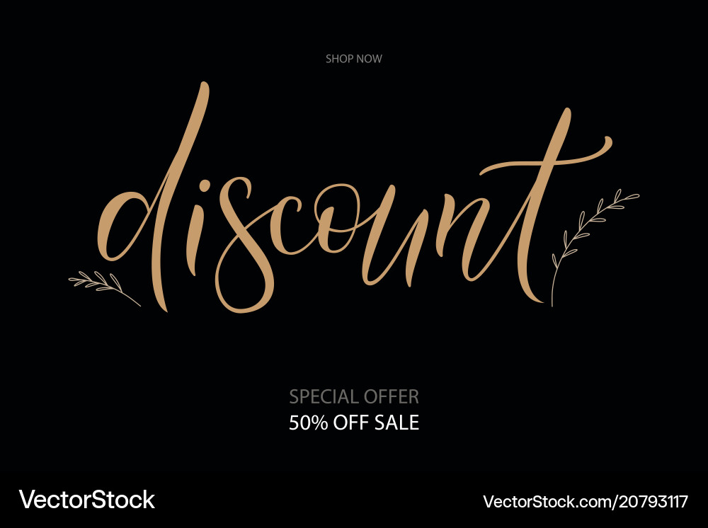 Discount cur Royalty Free Vector Image - VectorStock