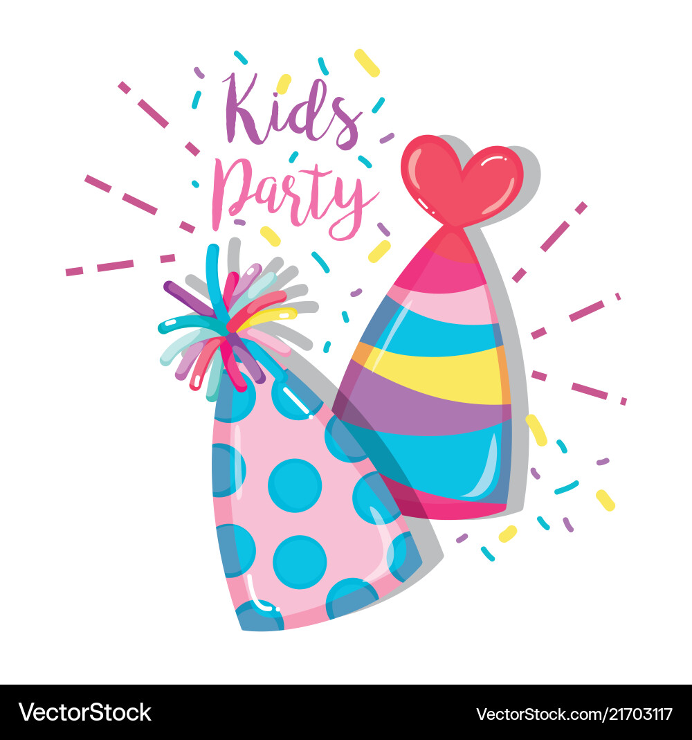Kids party cartoon Royalty Free Vector Image - VectorStock