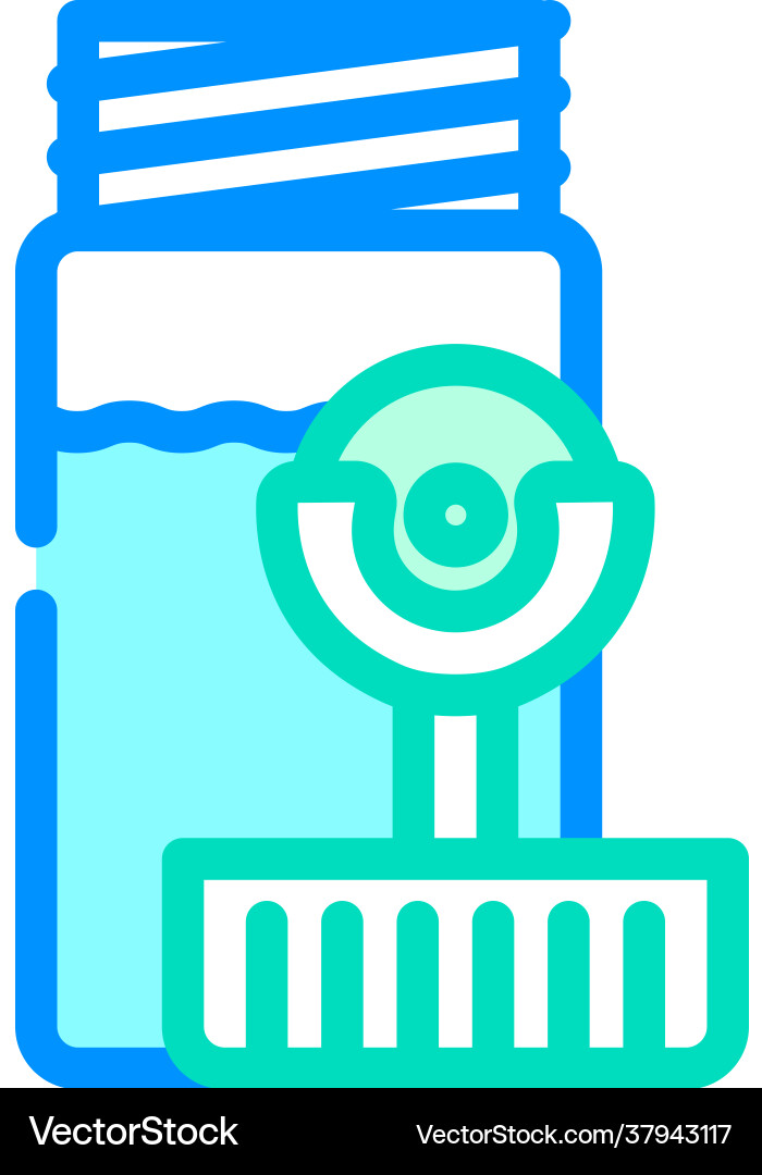 Lens for eye vision color icon Royalty Free Vector Image