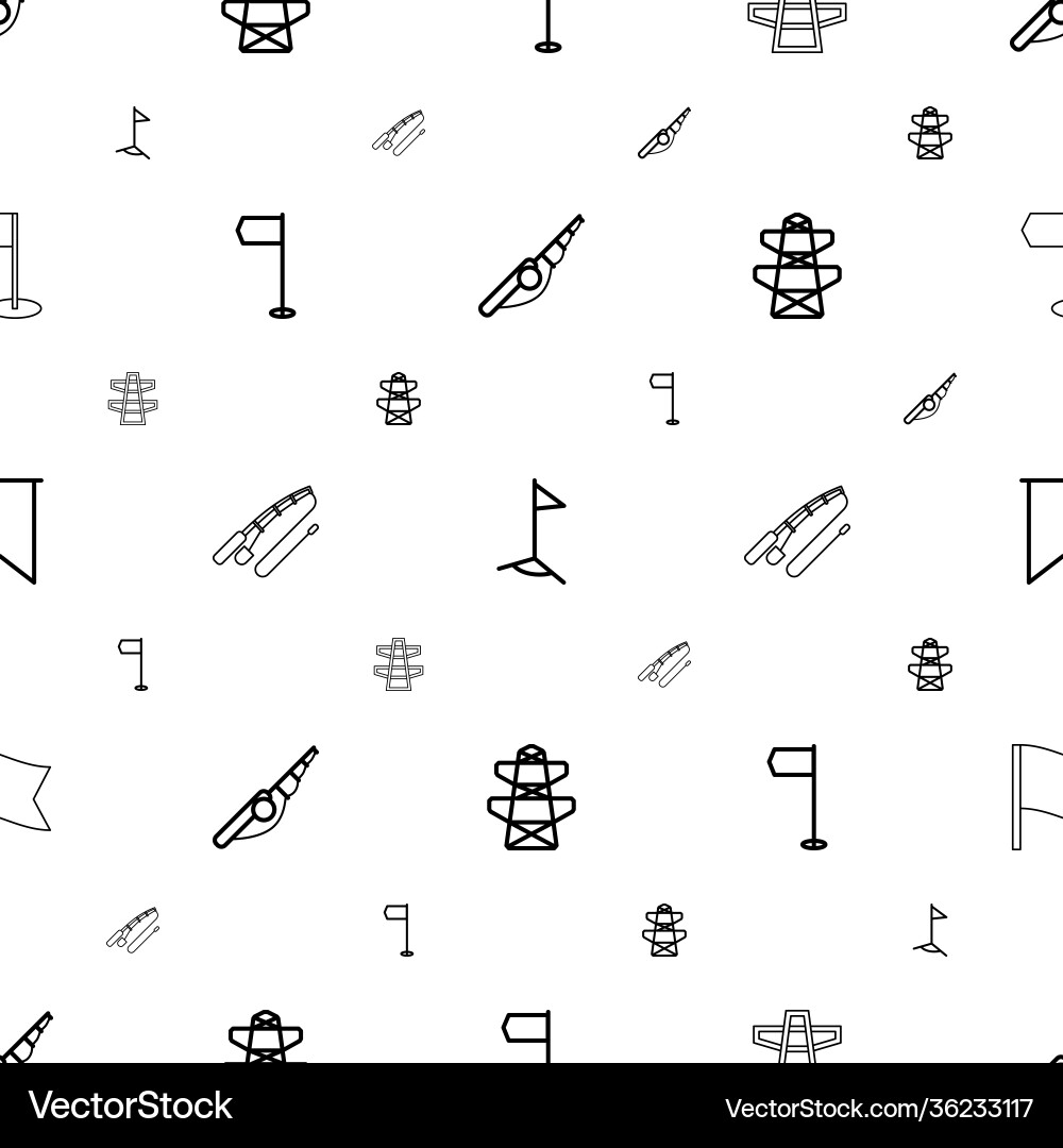 Pole icons pattern seamless white background Vector Image