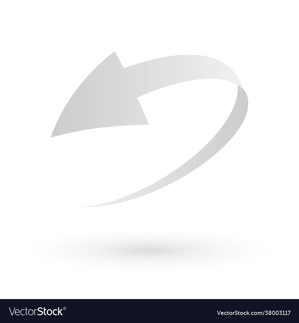 Simple loop circle arrow icon Royalty Free Vector Image