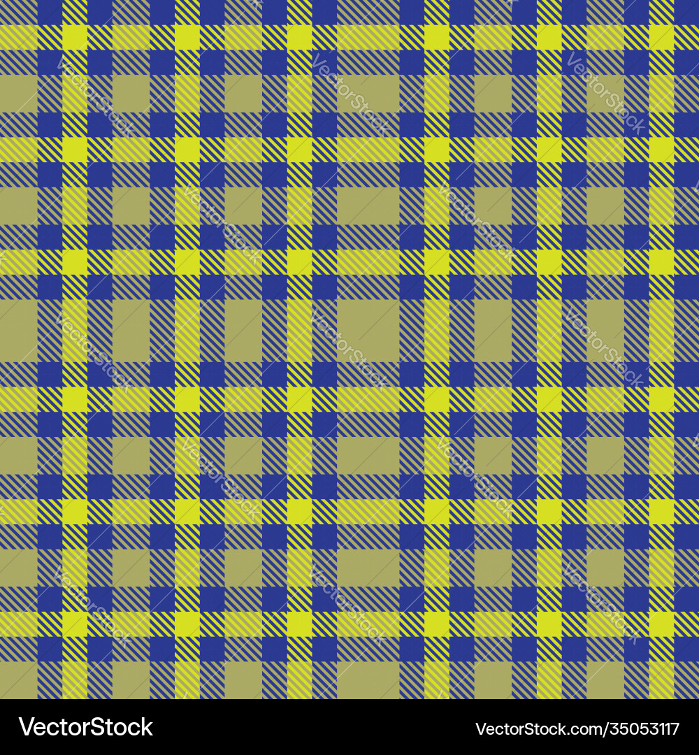 Yellow ombre plaid textured seamless pattern Vector Image