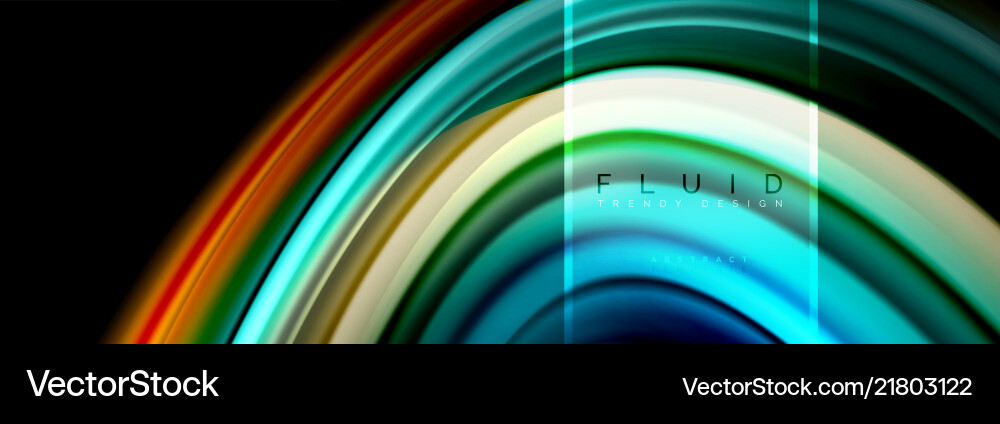Fluid colors abstract background colorful poster Vector Image