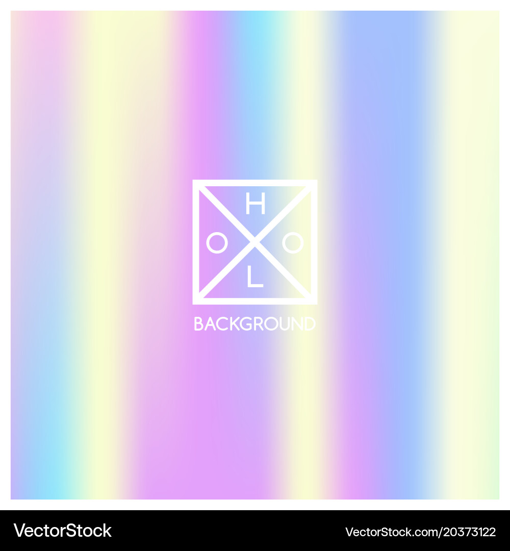 Holographic background holo sparkly cover Vector Image