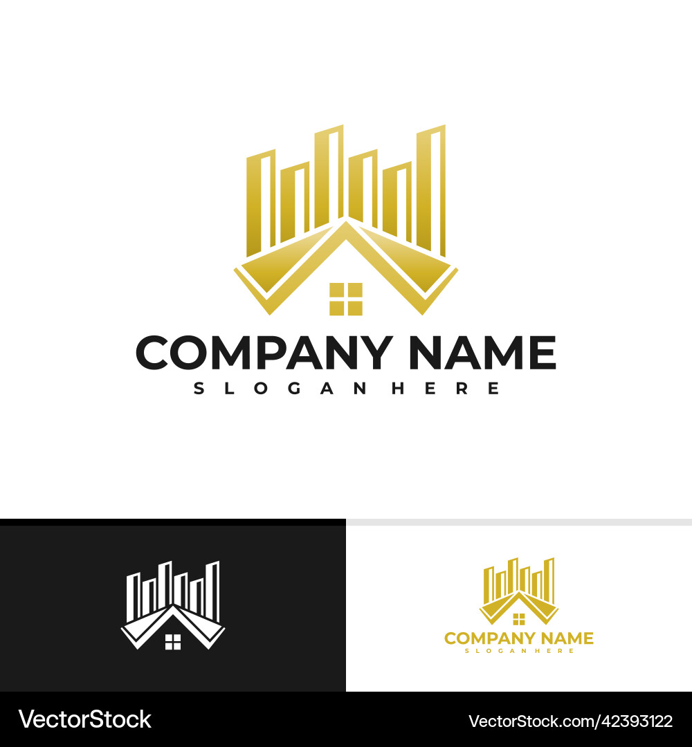 House logo template creative design Royalty Free Vector