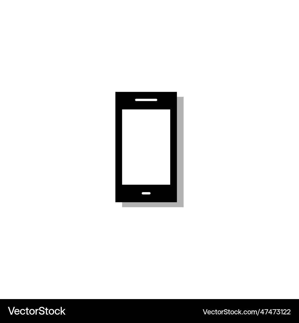 Mobile phone icon smartphone symbol logo Vector Image