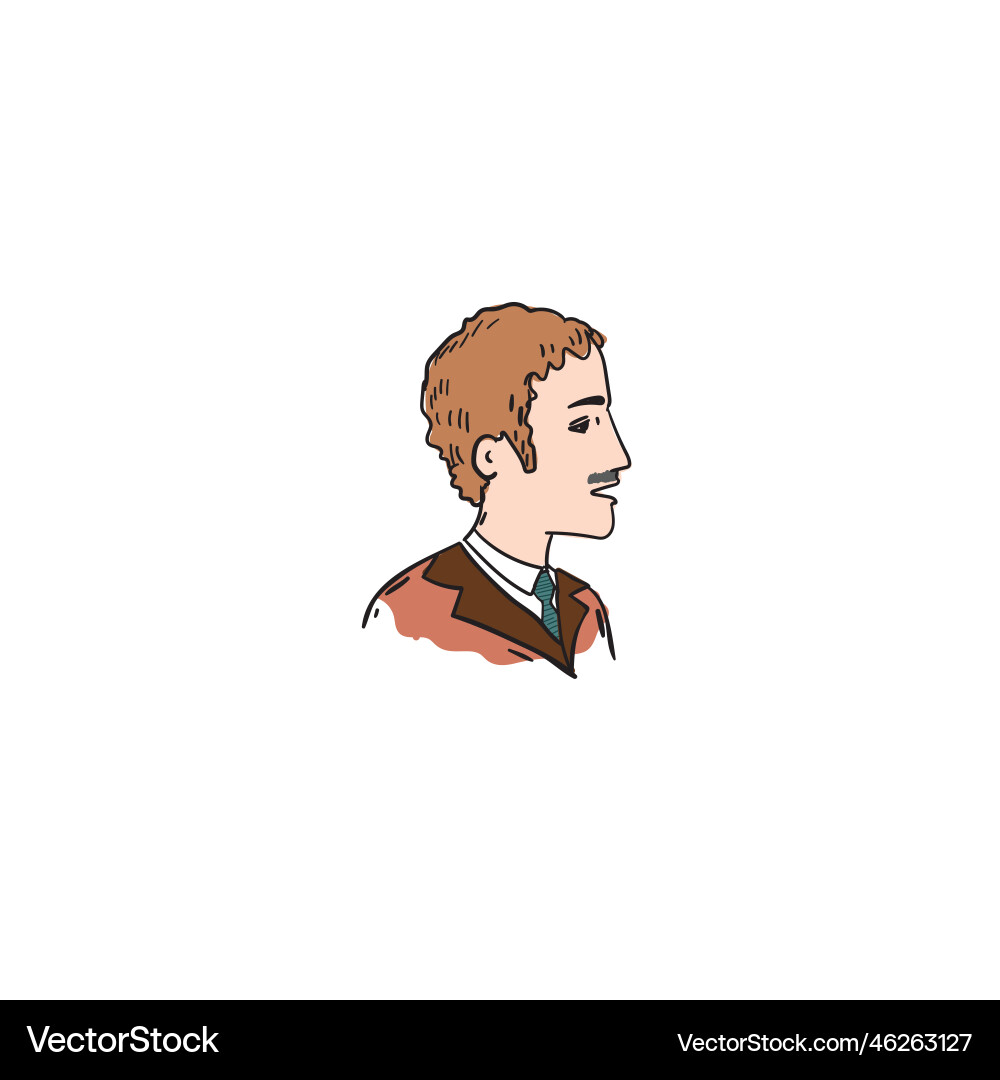 Bussinesman presenting important news man Vector Image