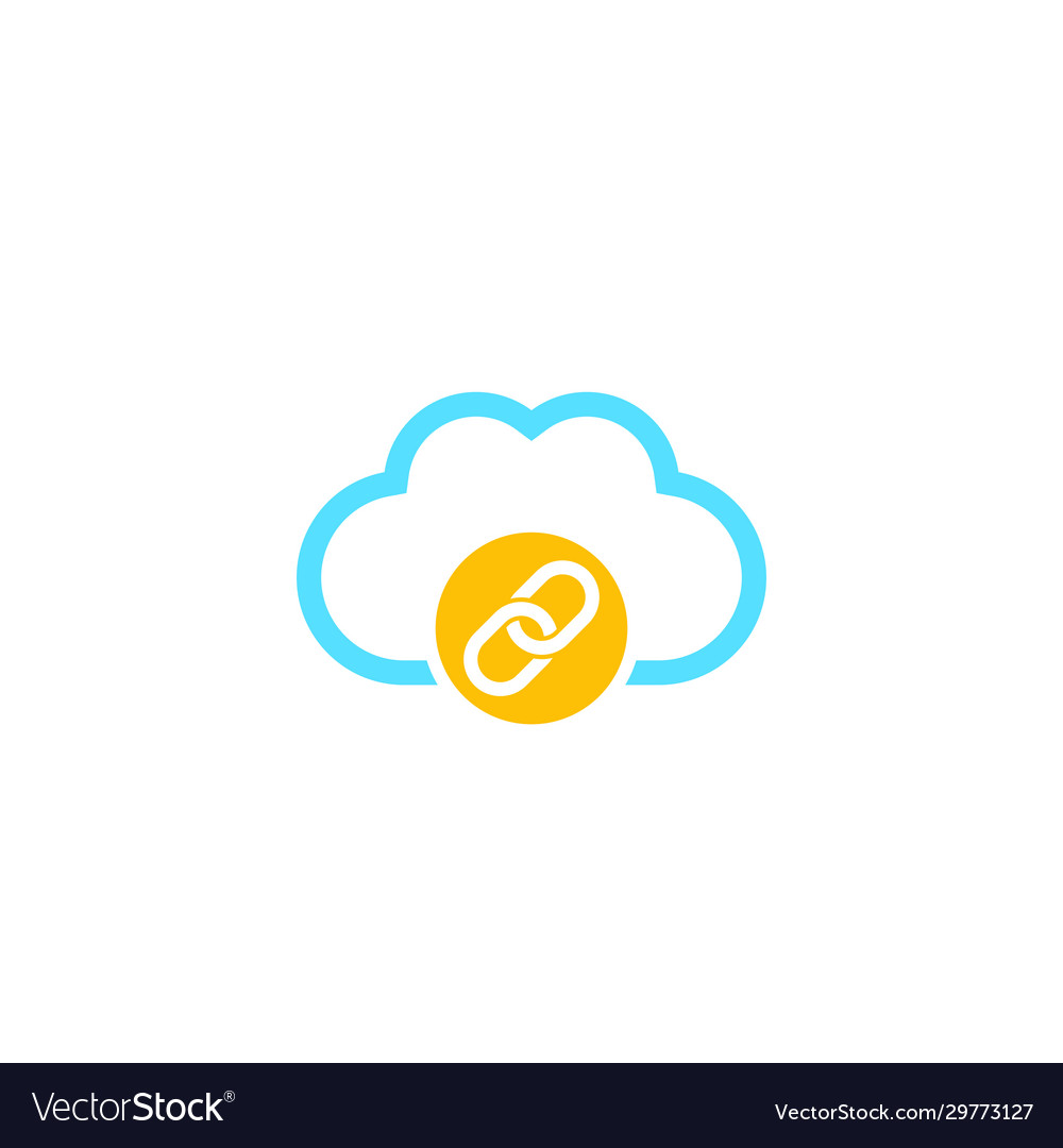 Cloud link icon Royalty Free Vector Image - VectorStock