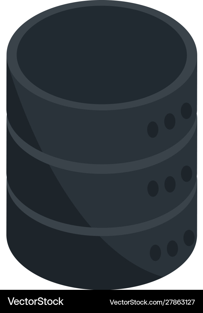 Database server center technology hardware device Vector Image