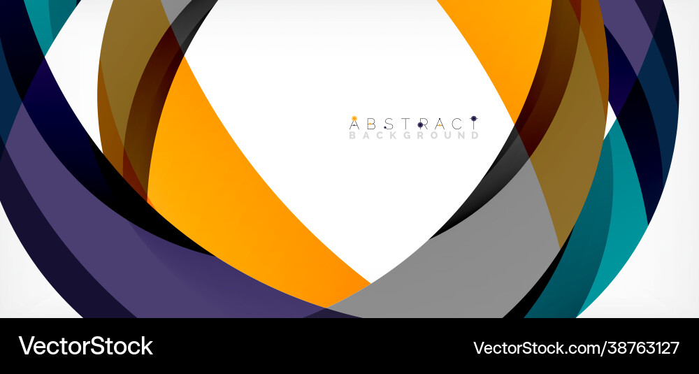 Geometric abstract background circle created Vector Image