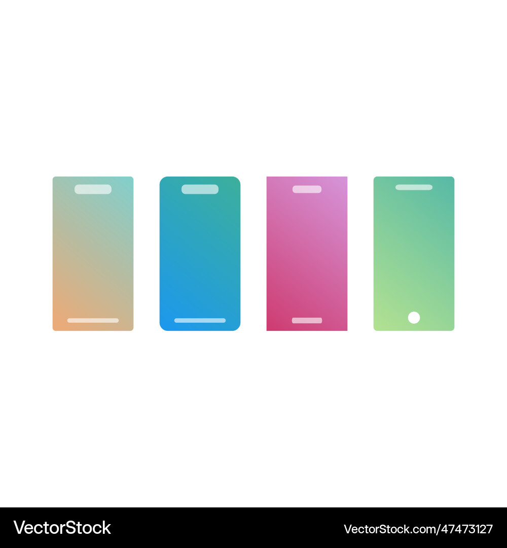 Mobile phone icon smartphone symbol logo Vector Image