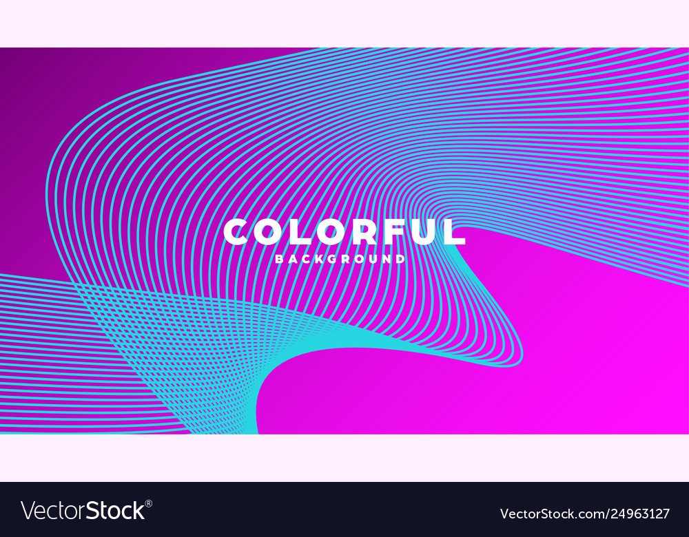 Modern minimal colorful abstract background lines Vector Image