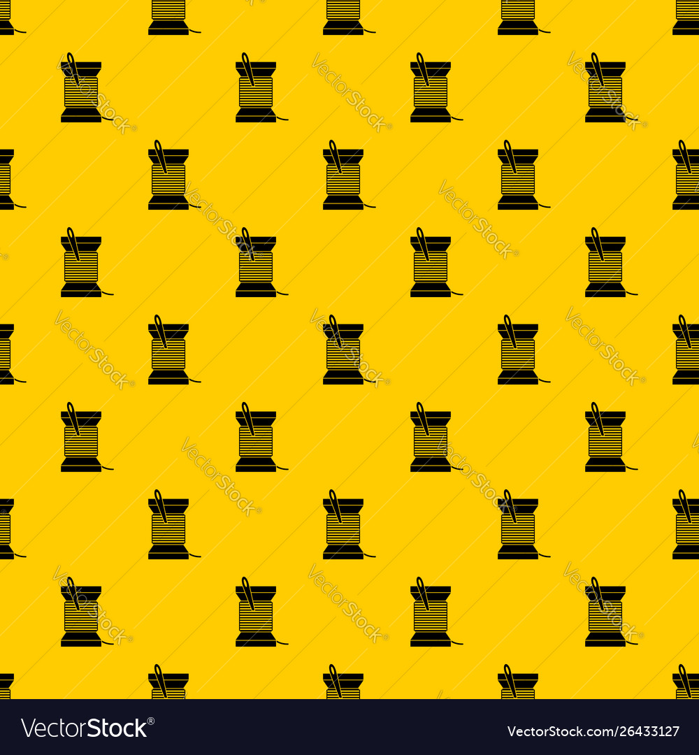 Needle and thread pattern Royalty Free Vector Image