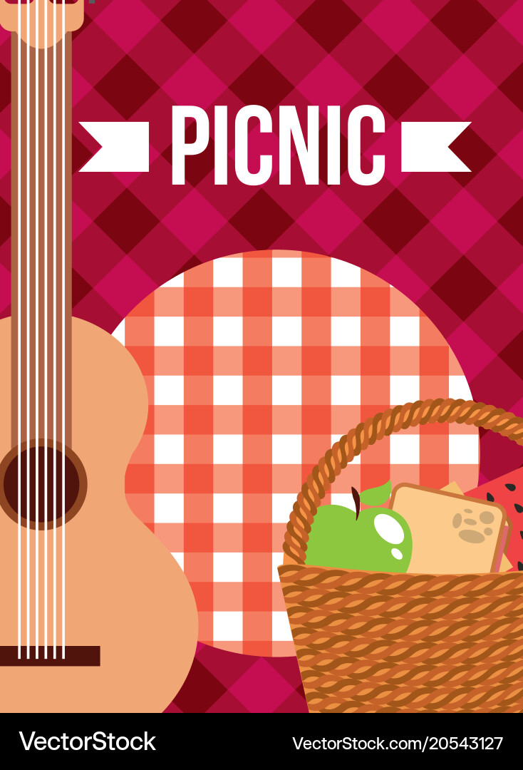 Picnic food image Royalty Free Vector Image - VectorStock