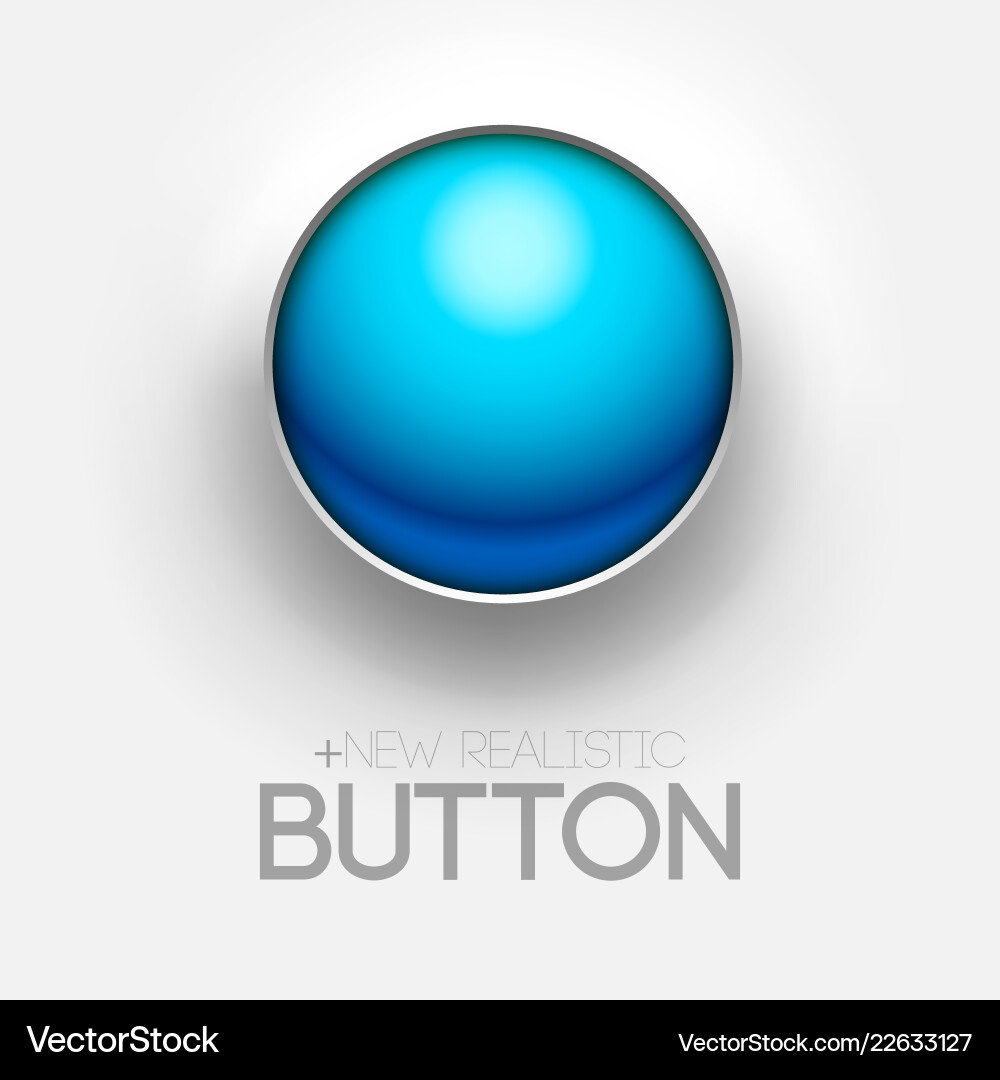 Technical blue button push background Royalty Free Vector
