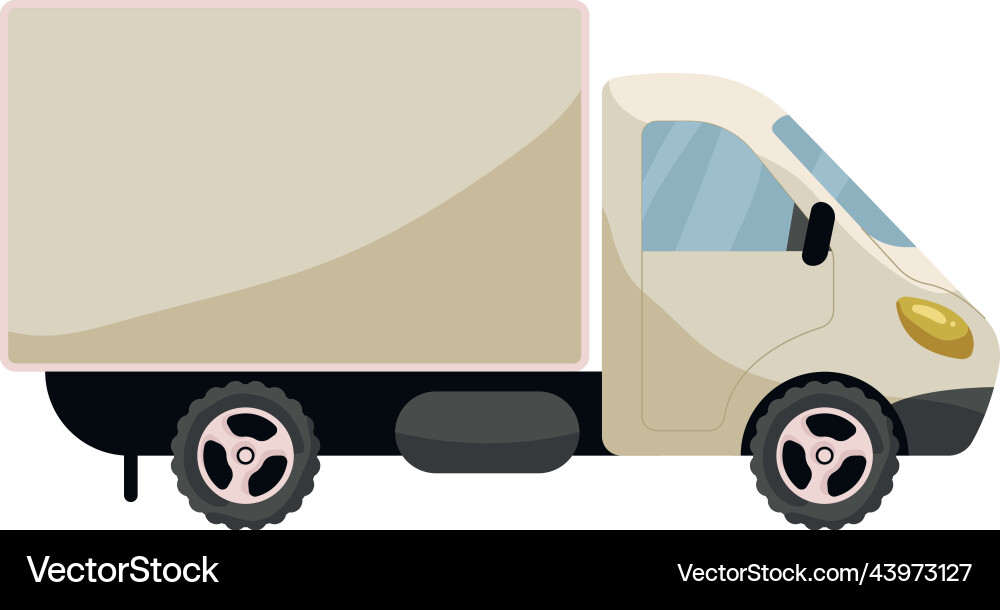 Truck transport mockup Royalty Free Vector Image