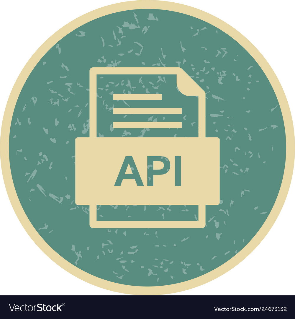 Api file document icon Royalty Free Vector Image
