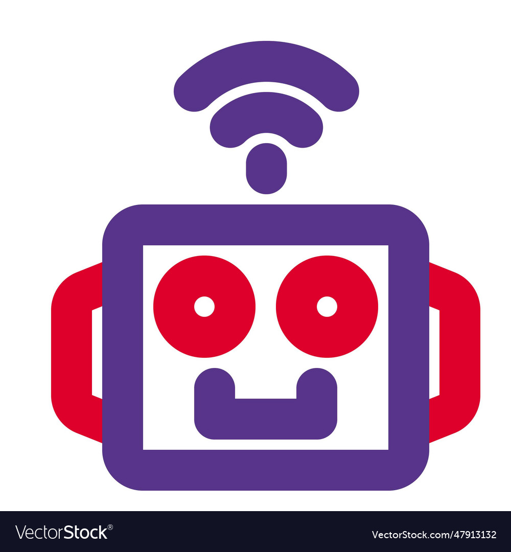 Bot an automatic performance software Royalty Free Vector