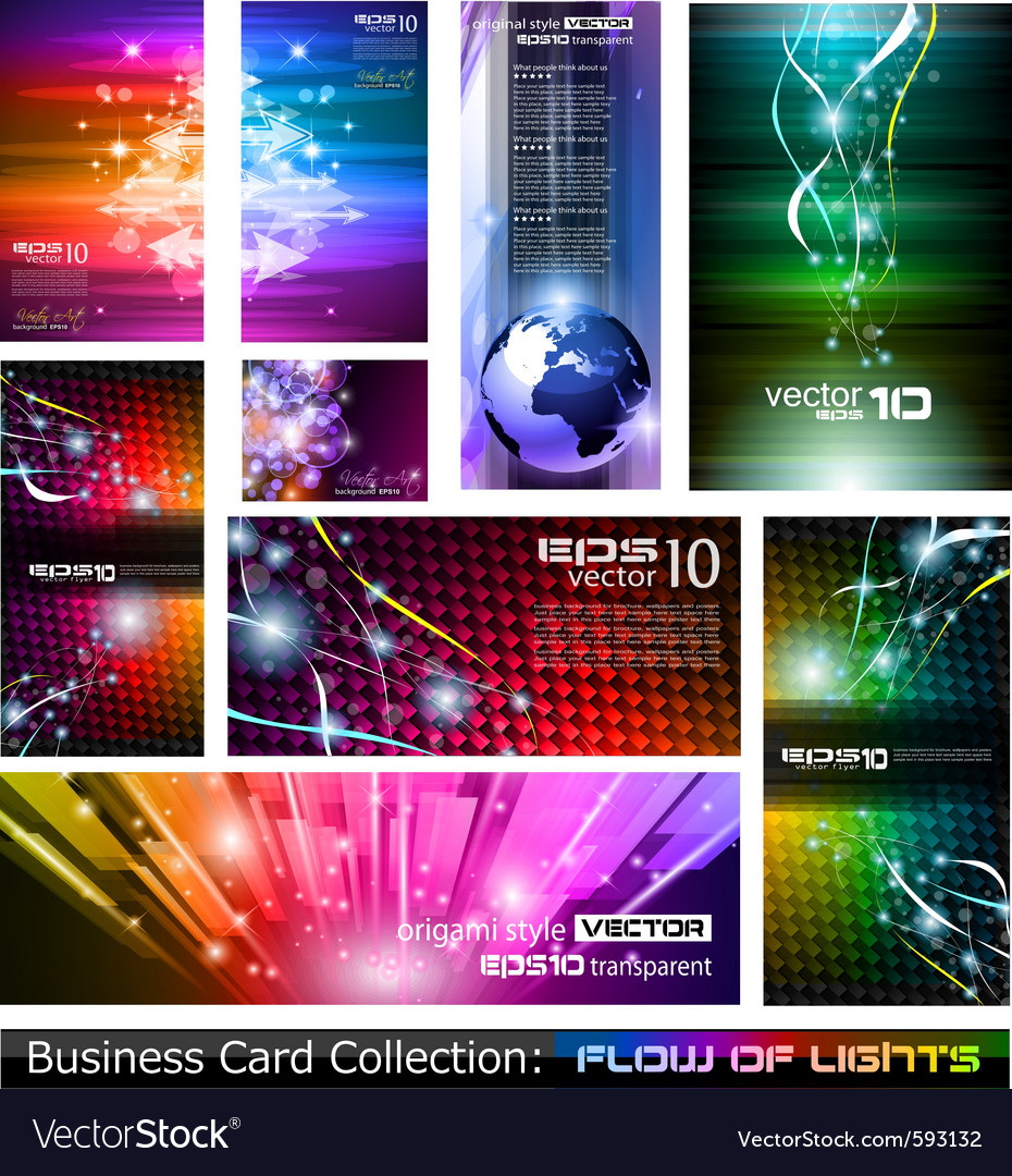 Flow lights Royalty Free Vector Image - VectorStock