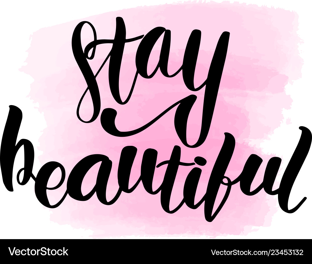 Inspirational handwritten brush lettering Vector Image