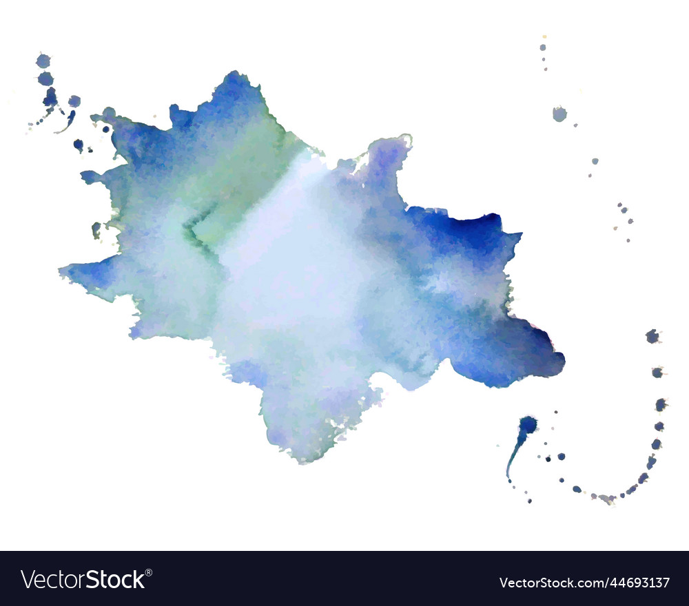Abstract blue watercolor brush stroke texture Vector Image Abstract blue watercolor brush stroke texture Vector Image