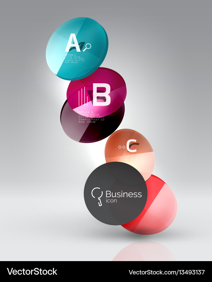 Circle modern business infographics design Vector Image