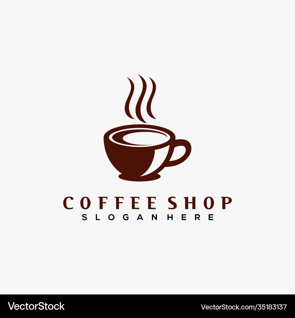 Coffee logo icon symbol design template isolated Vector Image
