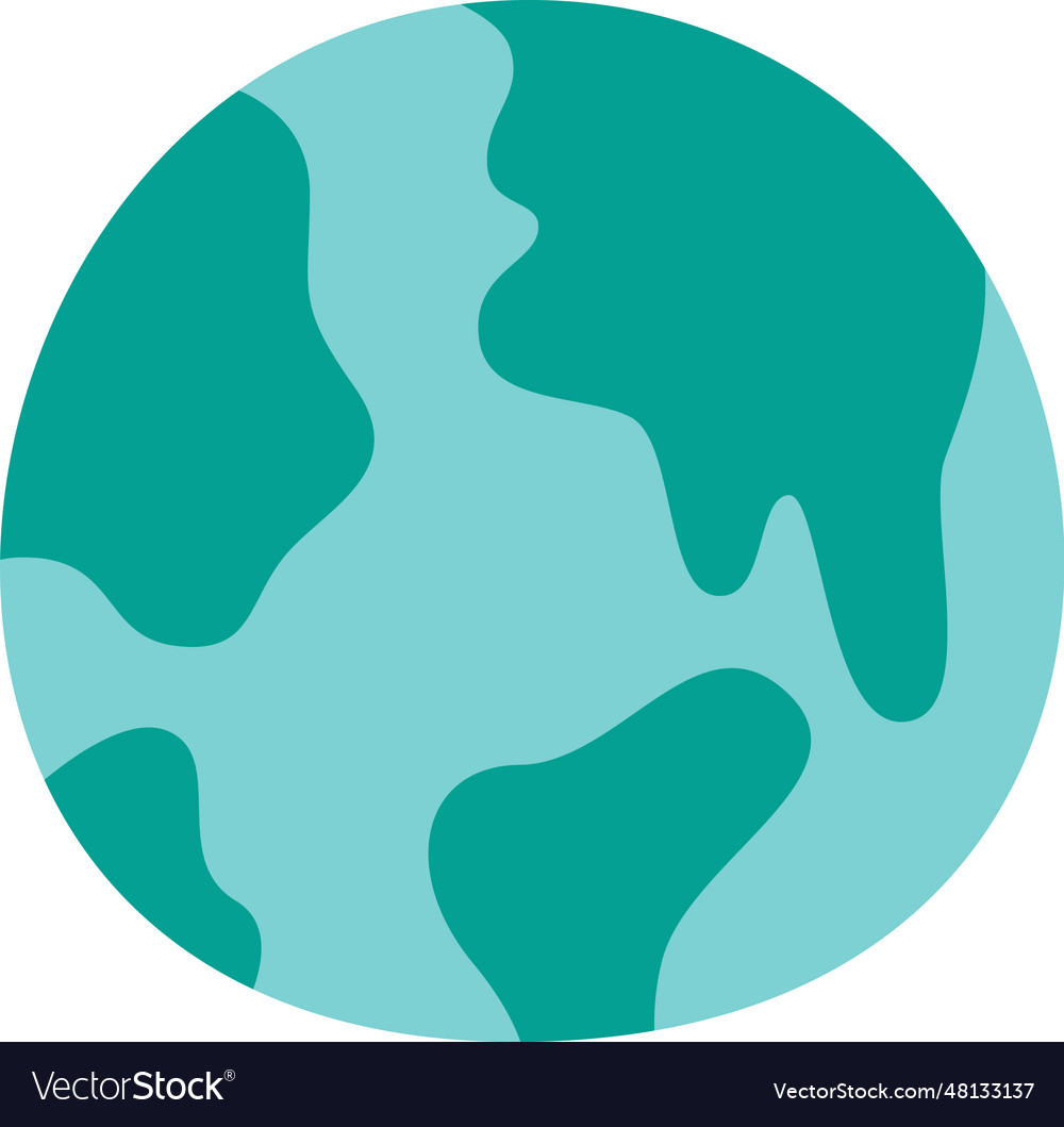 Earth solar system planet Royalty Free Vector Image