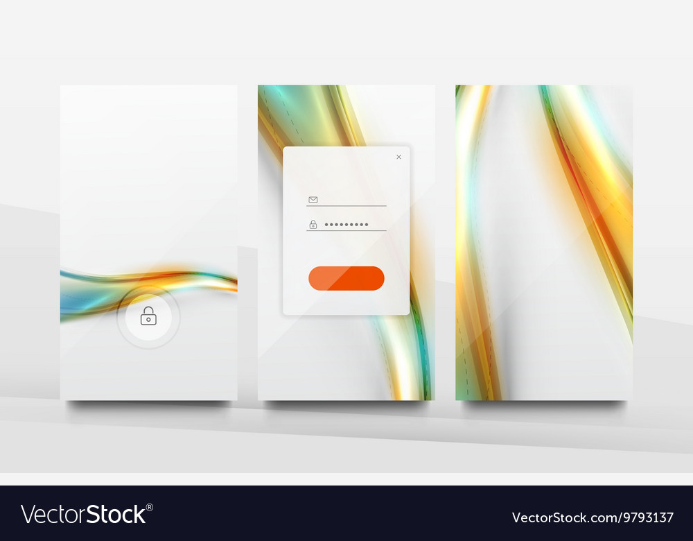 Mobile application interface background design Vector Image