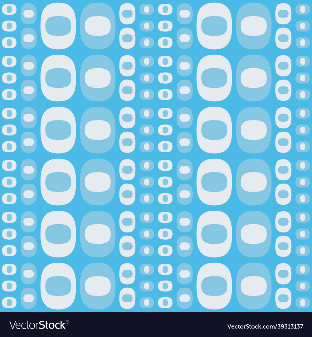 Rounded abstract seamless pattern - accent Vector Image