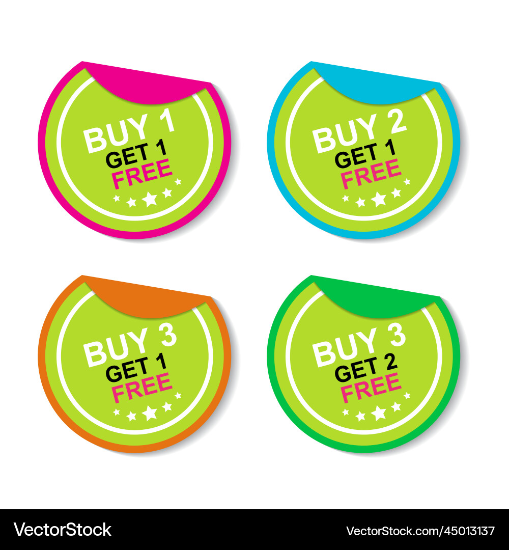 Sticker or label for marketing campaign Royalty Free Vector